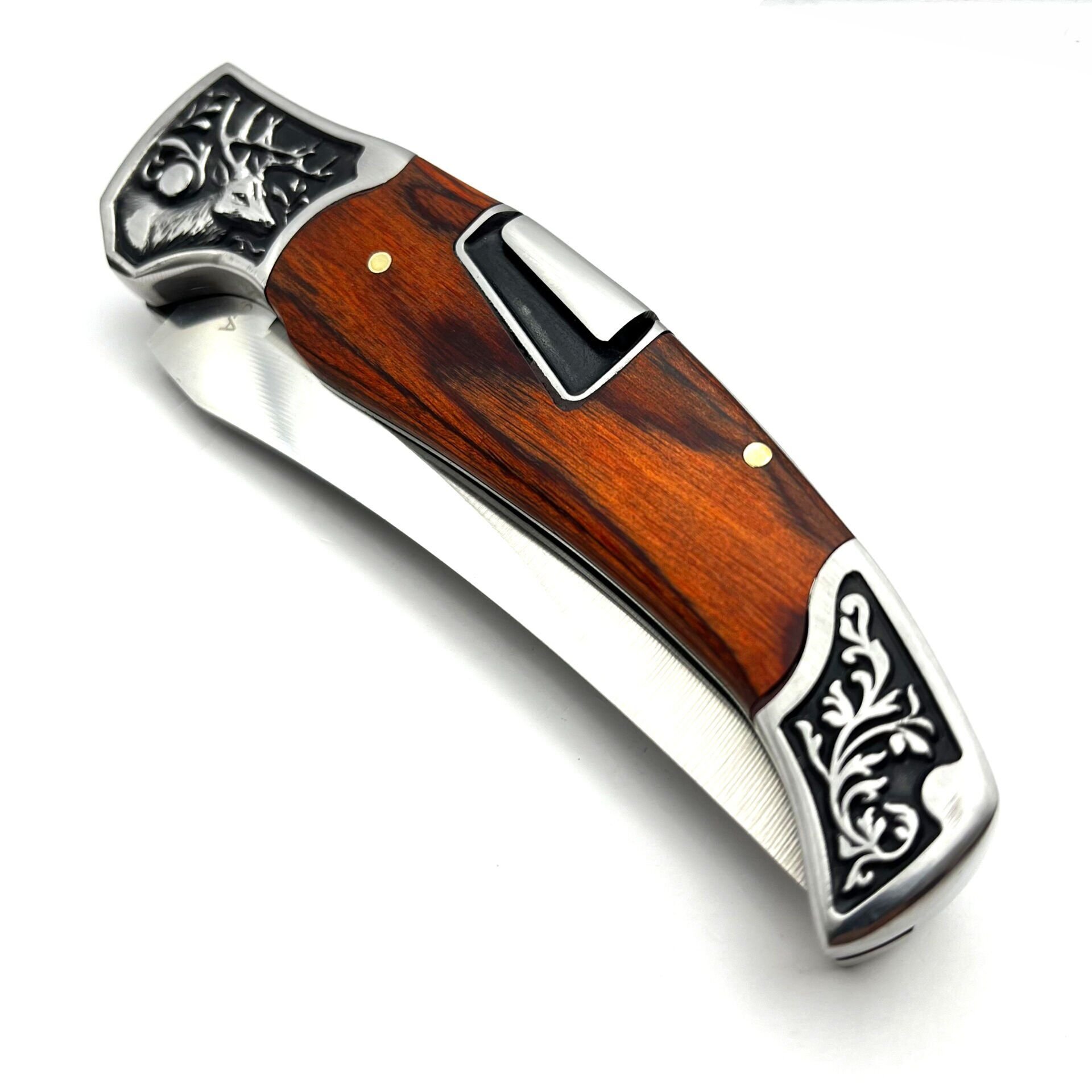 Columbia Company B-3209-A Geyik İşlemeli Çakı Bıçak